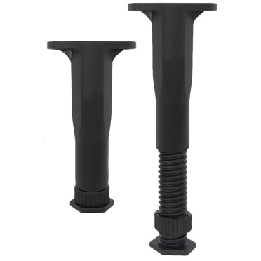 JSP Manufacturing Heavy Duty Black Plastic Bed Frame Feet Glide Legs ...