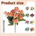 7 Heads Artificial Chrysanthemum Bouquet - Realistic Green Silk Flowers ...