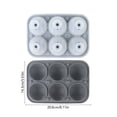Baseball Shaped 6-Cavity ICE Tool Tray Mold, Food Grade BPA-Free ...