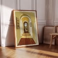 Affixzi Sunlit Corridor Poster | Warm Light Perspective Wall Art for ...