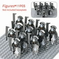 MOC Medieval Dwarf Warrior Elves Knights lotr Figures Building Blocks ...