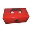 WESTWARD Steel Tool Box, 17 in, Red, Padlockable, Powder Coated, No ...