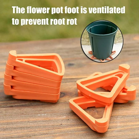 Qianli 12pcs Plant Pot Feet Invisible Flower Pot Risers Gardening Plant ...
