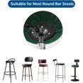 4 Pack Stretch Round Bar Stool Seat Covers, Elastic Washable Dustproof ...