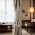Curtain Ensemble for Windows Two Curtain Brushes Pull Cords Fixing ...
