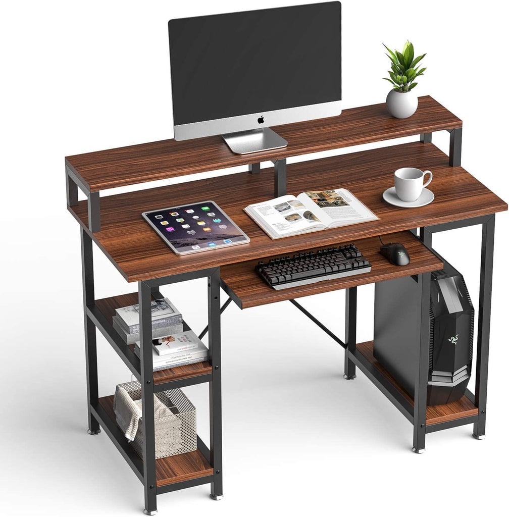 Behost® Computer Desk with Keyboard Tray, 47" x 19" Woden Office Desk ...