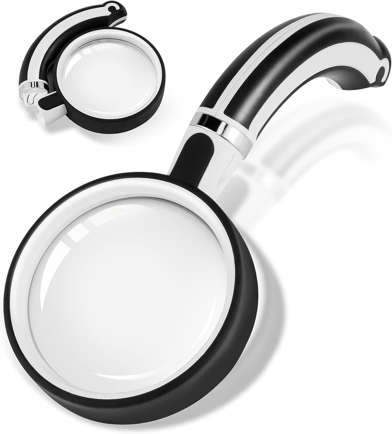 Lupas plegables 10X, lupa de 75 mm para lectura, lupa de bolsillo, lupas que se aplican a ...