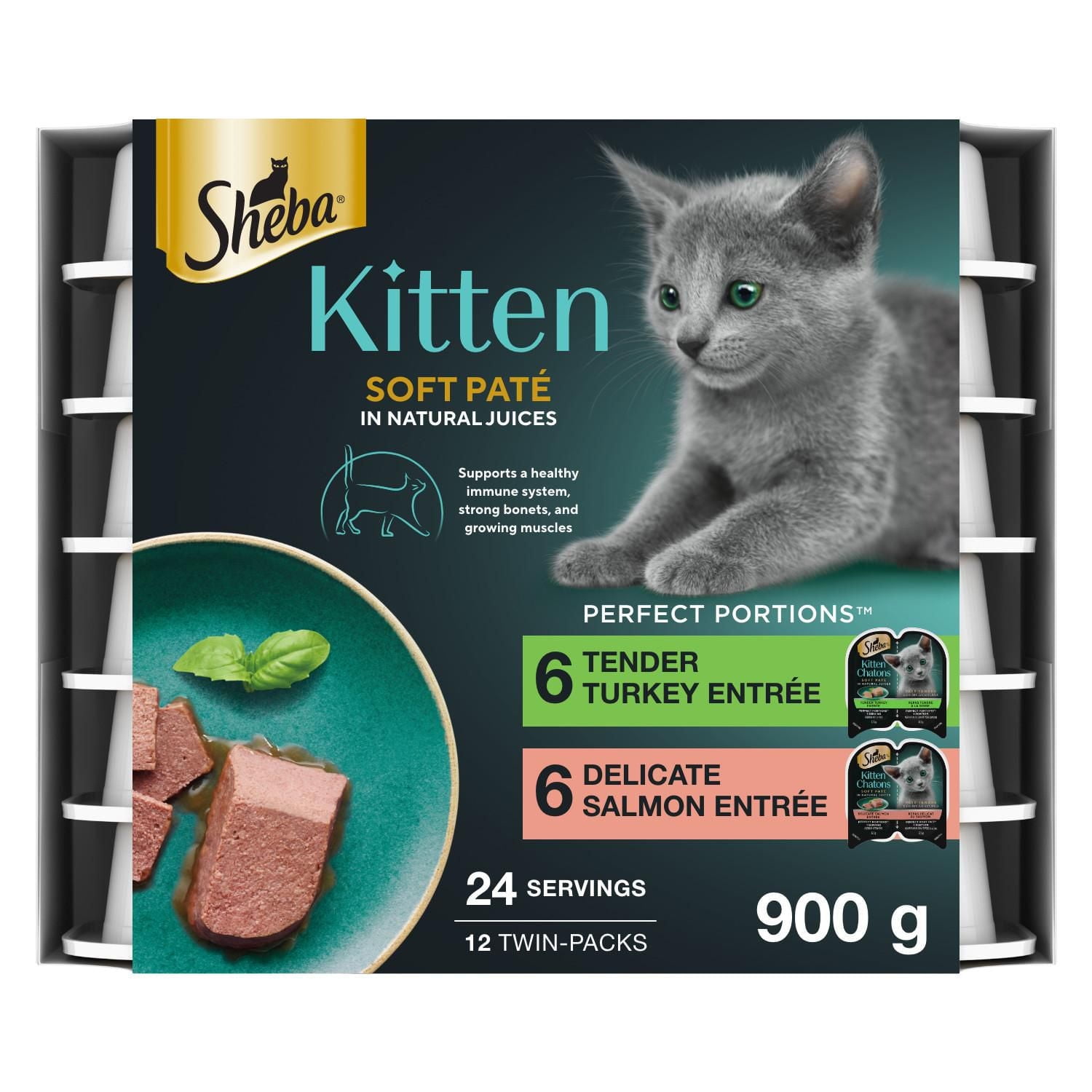 Click here for Sheba Perfect Portions Kitten Wet Cat Food Soft Pa... prices