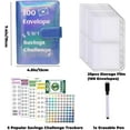 100 Envelope Challenge Binder,2024 Exclusive 52 Weeks / 100 Days 5050 ...