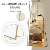 BEAUTYPEAK 71"x 26" Oversized Full Length Mirror Arch Standing Floor ...