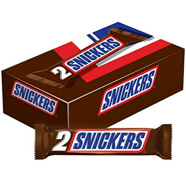 Snickers Sharing Size Chocolate Candy Bars 3.29-Ounce Bar 24-Count Box ...