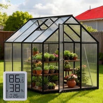 6x7.5FT Walk-in Greenhouse | Reinforced Aluminum Frame | UV-Resistant ...