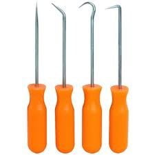 Pittsburgh 4 Piece Mini Pick and Hook Set - Walmart.com