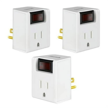 Cable Matters 3-Pack Grounded Electrical Wall Outlet with Energy Saving ...