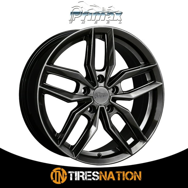Primax 776 15x6.5 5x100 38et Chromium Black Wheel - Walmart.com ...