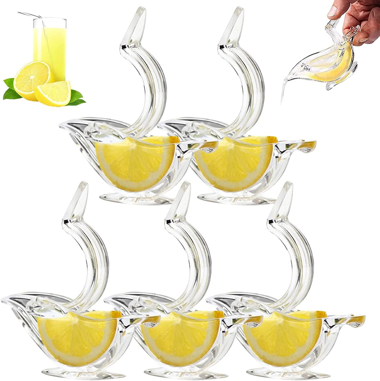 Manual Lemon Juicer, Lemon Bird Squeezer, Acrylic Manual Lemon Slice ...
