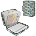 ALAZA Sailboat Flowers Pattern Expanding Accordion File Folder 3 Ring ...
