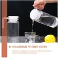 BESTYASH 6Pcs White Small Carafe Lid Sturdy Replaceable Pitcher Cover ...
