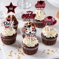 FENGGHAO Graduation Cupcake Toppers Glitter Class of 2026 Congrats Grad ...