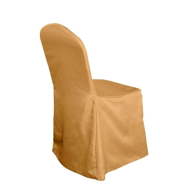 Efavormart Gold Spandex Stretch Banquet Chair Cover With Metallic ...