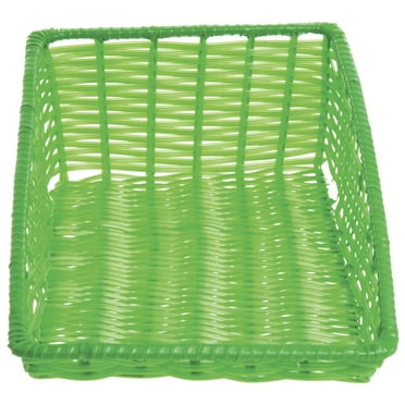 HUBERT® Wicker Produce Display Basket Natural Color - 11 1/2"L x 16"D x ...