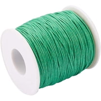 100 Yards Round Waxed Cotton Cord 1mm Macrame Craft DIY Thread Rattail ...