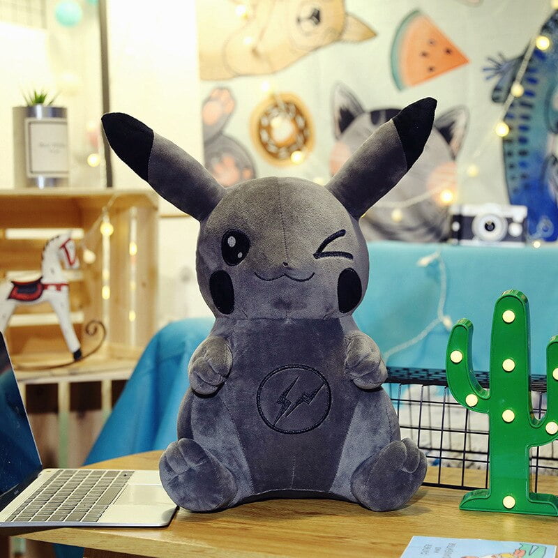 TAKARA TOMY 10-80cm Pikachu negro juguete de peluche Kawaii dibujos ...