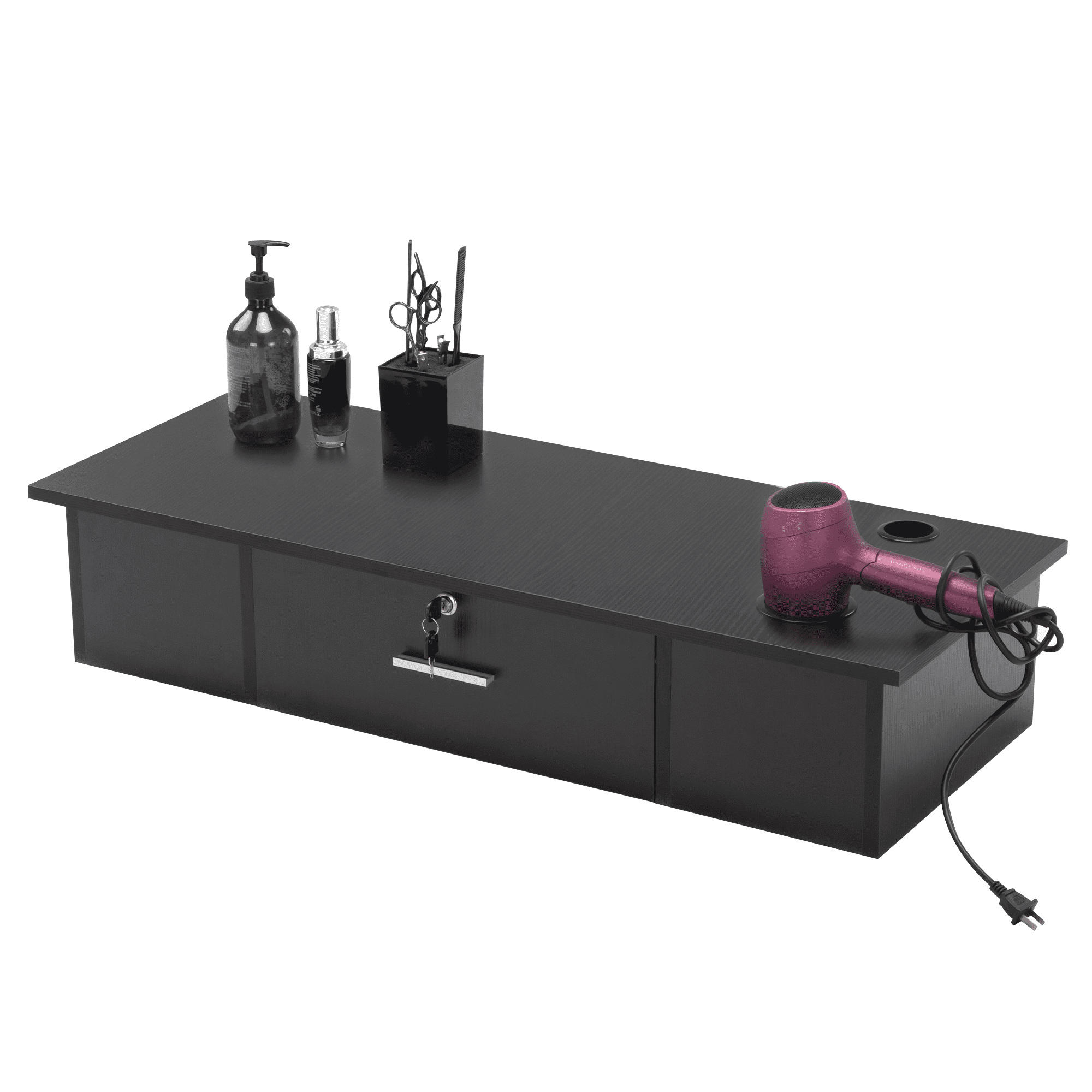 Reshable Simple and Modern Wall-Mounted Styling Barber Salon Station ...