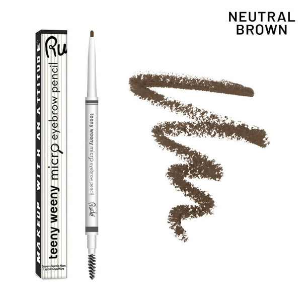 Rude - Microlápiz para cejas Teeny Weeny - Marrón neutro | Walmart en línea