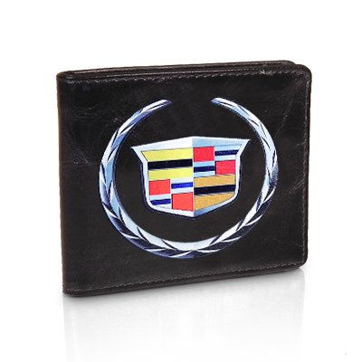 Cadillac Logo Black Leather Wallet - Walmart.com