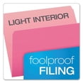 "Colored File Folders, Straight Tabs, Letter Size, Pink/Light Pink, 100 ...