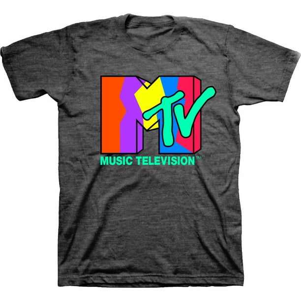 Mens MTV Retro Logo Shirt - MTV Classic 90s tee - MTV Classic 1980s T ...