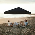 WildBreak 10 x10 Feet Pop Up Canopy with 4 Sidewalls, One Button Push ...