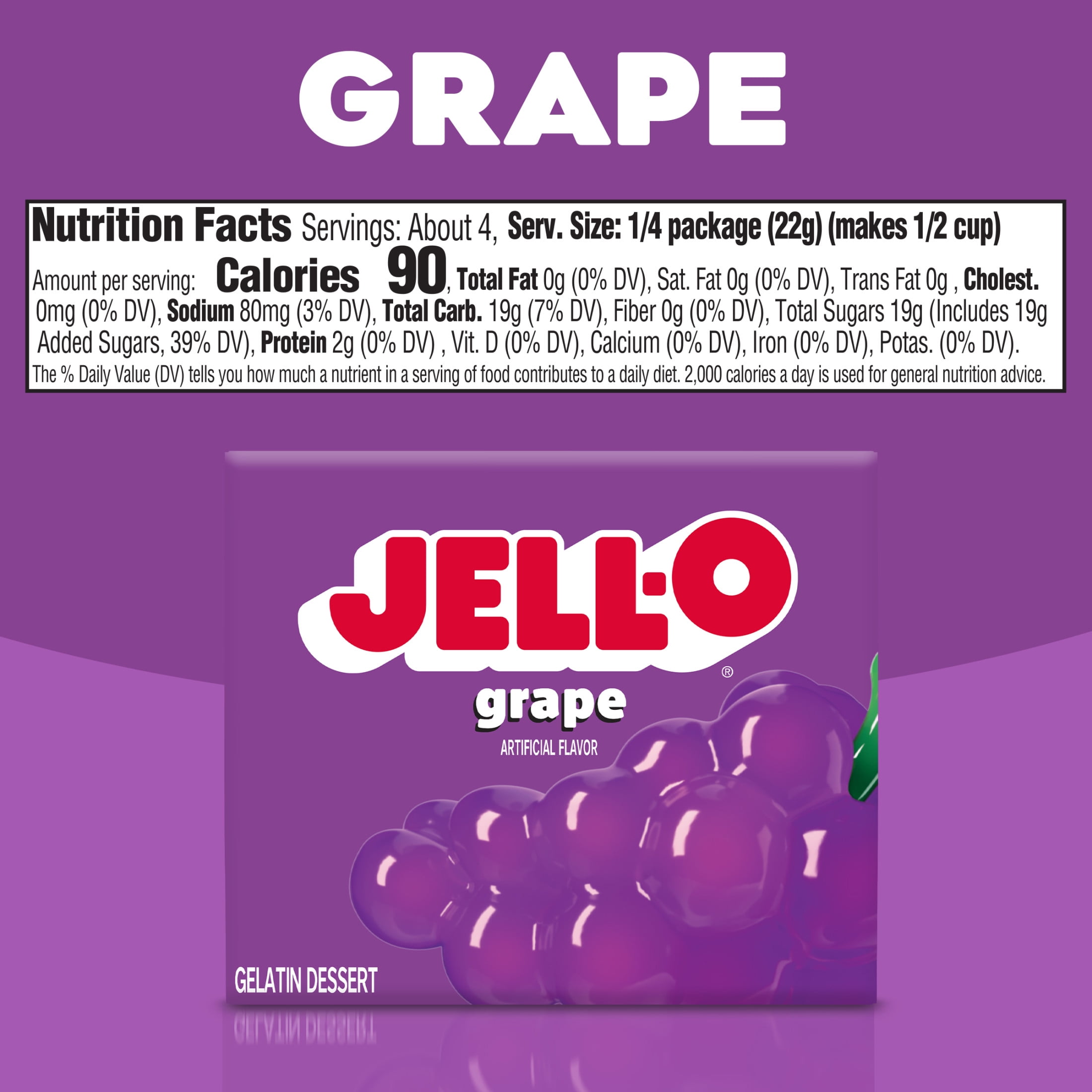 Jell-O Grape Gelatin Dessert Mix - 3 oz in Nepal at NPR 2361, Rating: 5