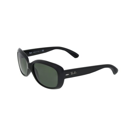 Ray-Ban Women's Jackie Ohh RB4101-601-58 Black Rectangle Sunglasses ...