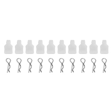 Uxcell 20pcs Body Clips Bent Springy Pins for 1/8 1/10 Scale Model RC ...