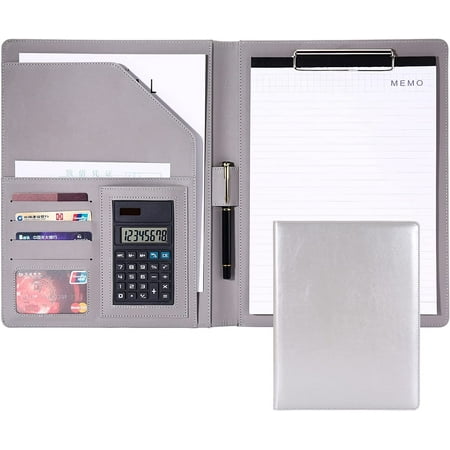 PU Leather Business Folder Legal Pad Holder Letter Size A4 Wri Pad for ...