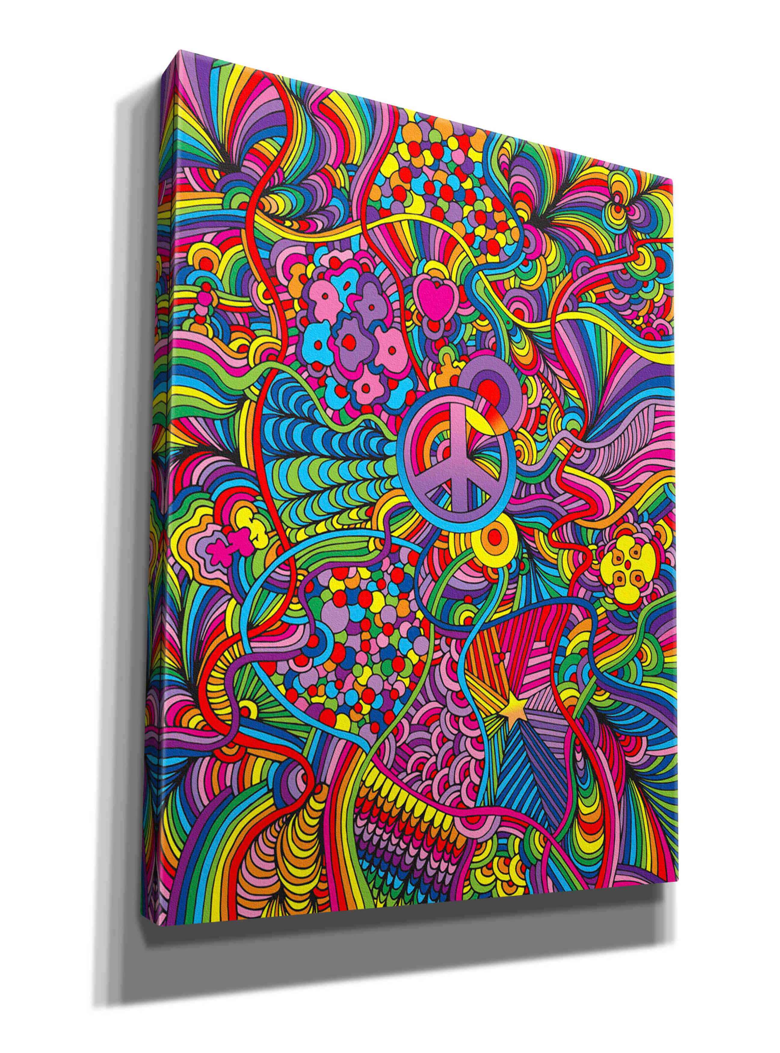 Trippy Peace Sign Drawings