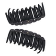 4 PCS 12CM Extra Large Size Black Claw Clip Matte Black Disc Hair Grab ...