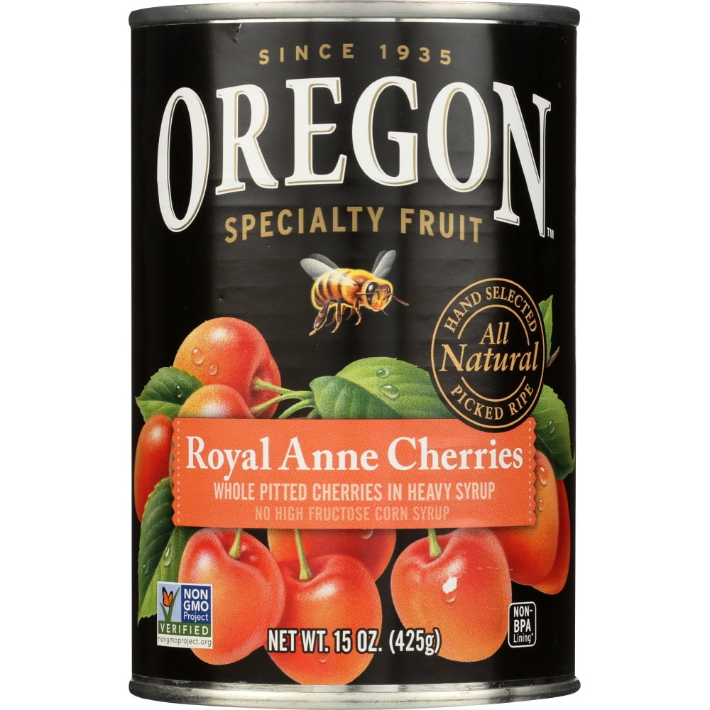 Oregon Royal Anne Cherries Pitted Light Sweet In Heavy Syrup 15 Oz