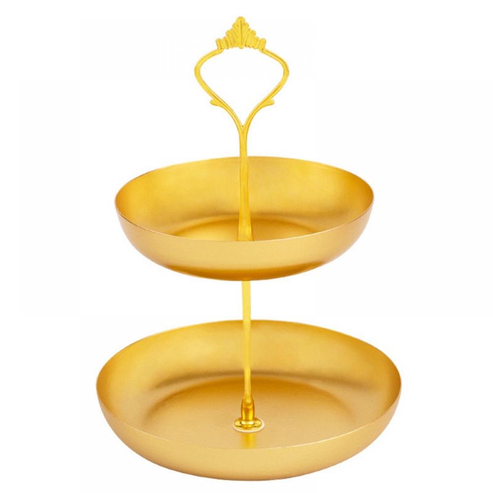 Gold Cupcake Stand Double layer Serving Stand Dessert Tower Tiered gold-cupcake-stand-double-layer-serving-stand-dessert-tower-tiered