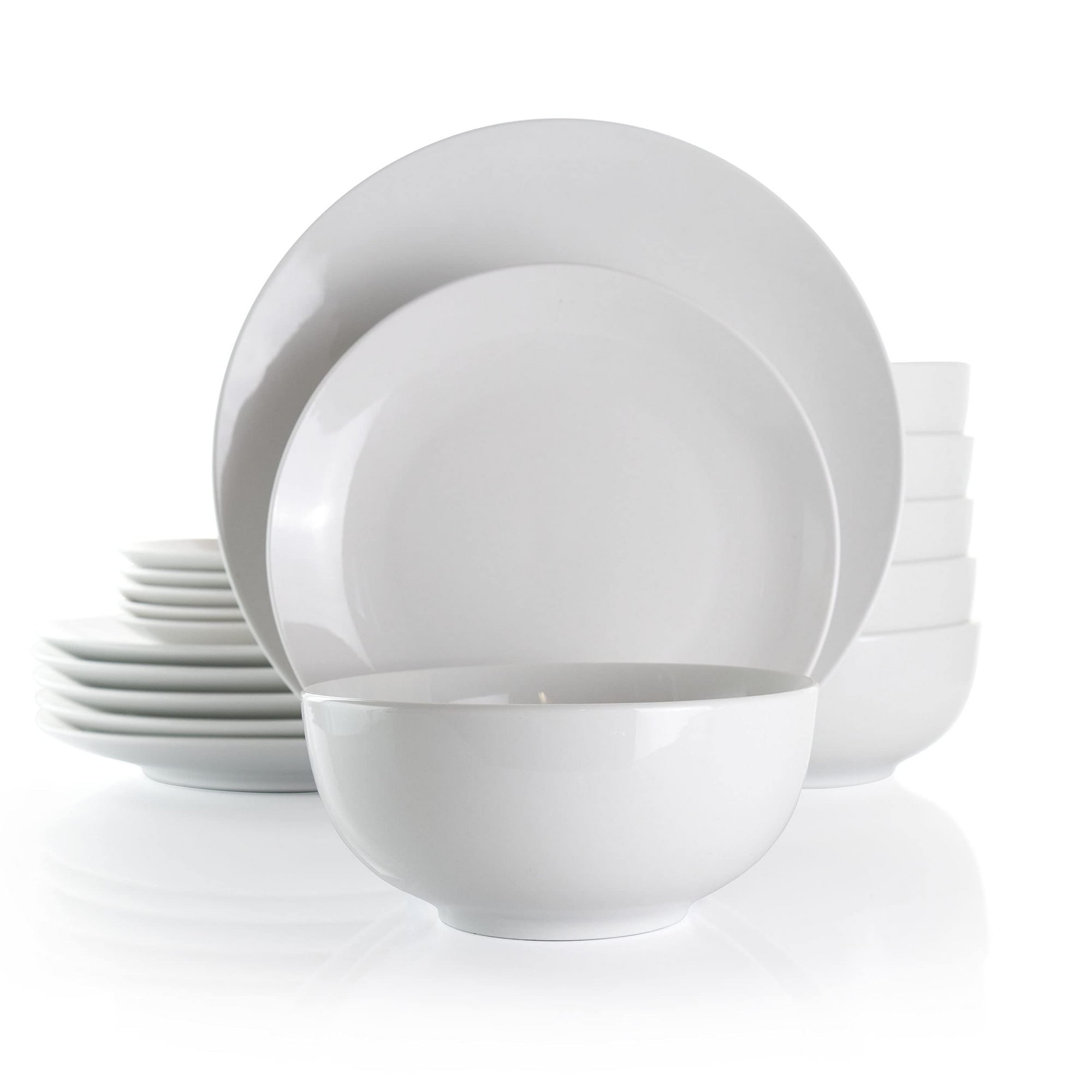Click here for Elama White Porcelain Dish Dinnerware Set 18 Piece... prices
