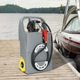 TUFFIOM Portable 32 Gallon Plastic Diesel Fuel Caddy with Electric ...