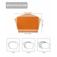 Burnt Orange Geometric Round Table Placemats Set of 6 Wedge Placemats ...