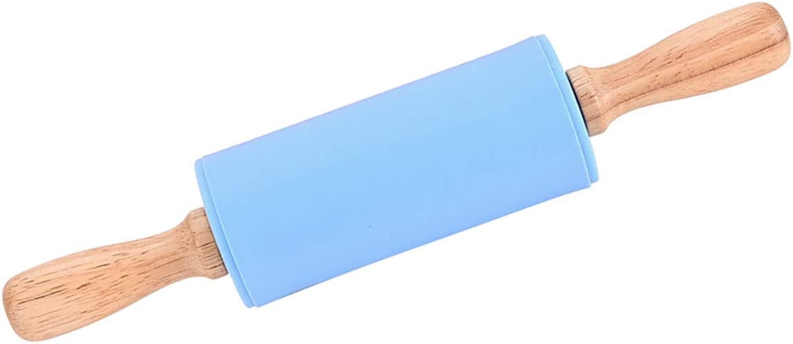 Mini Rolling Pin for Kids 9 Inch Non Stick Silicone Dough Roller with ...