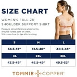 Tommie Copper Shoulder Support Compression Bra with Front Zipper ...
