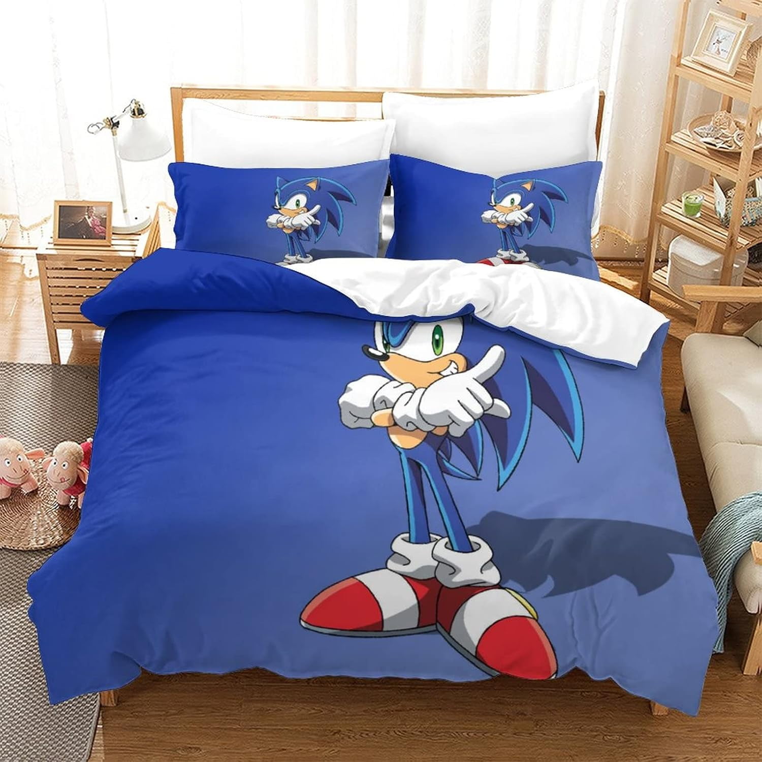 Sonic The Hedgehog 3D Print Duvet Cover Bedding Sets Quilt Bed Covers ...