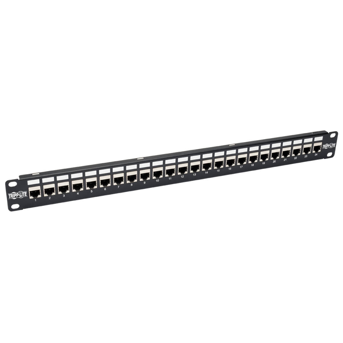Tripp Lite 24 port Cat6a Patch Panel Shielded Feedthrough Rackmount tripp-lite-24-port-cat6a-patch-panel-shielded-feedthrough-rackmount