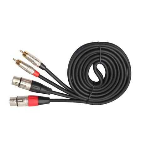 2021 NEW 24 AWG Copper Double RCA Revolution Cannon Female Audio Mixer ...