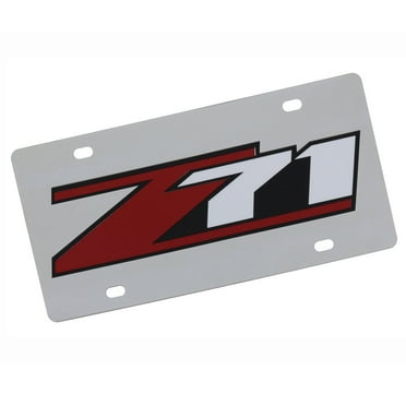 Chevrolet Z71 Logo License Plate (Chrome) - Walmart.com